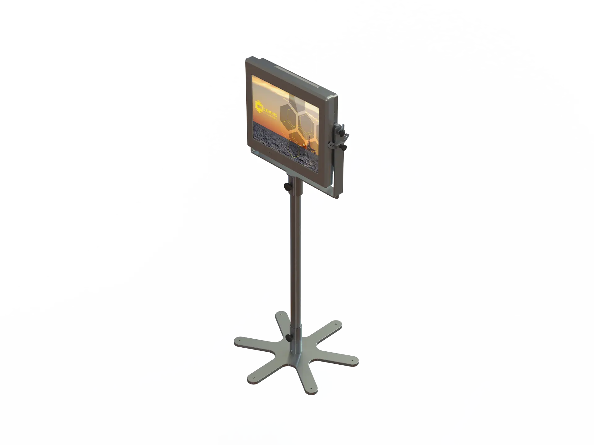 Yoke Stand | 1302-Z2 Rugged Floor Standing Solution with full tilt and ...
