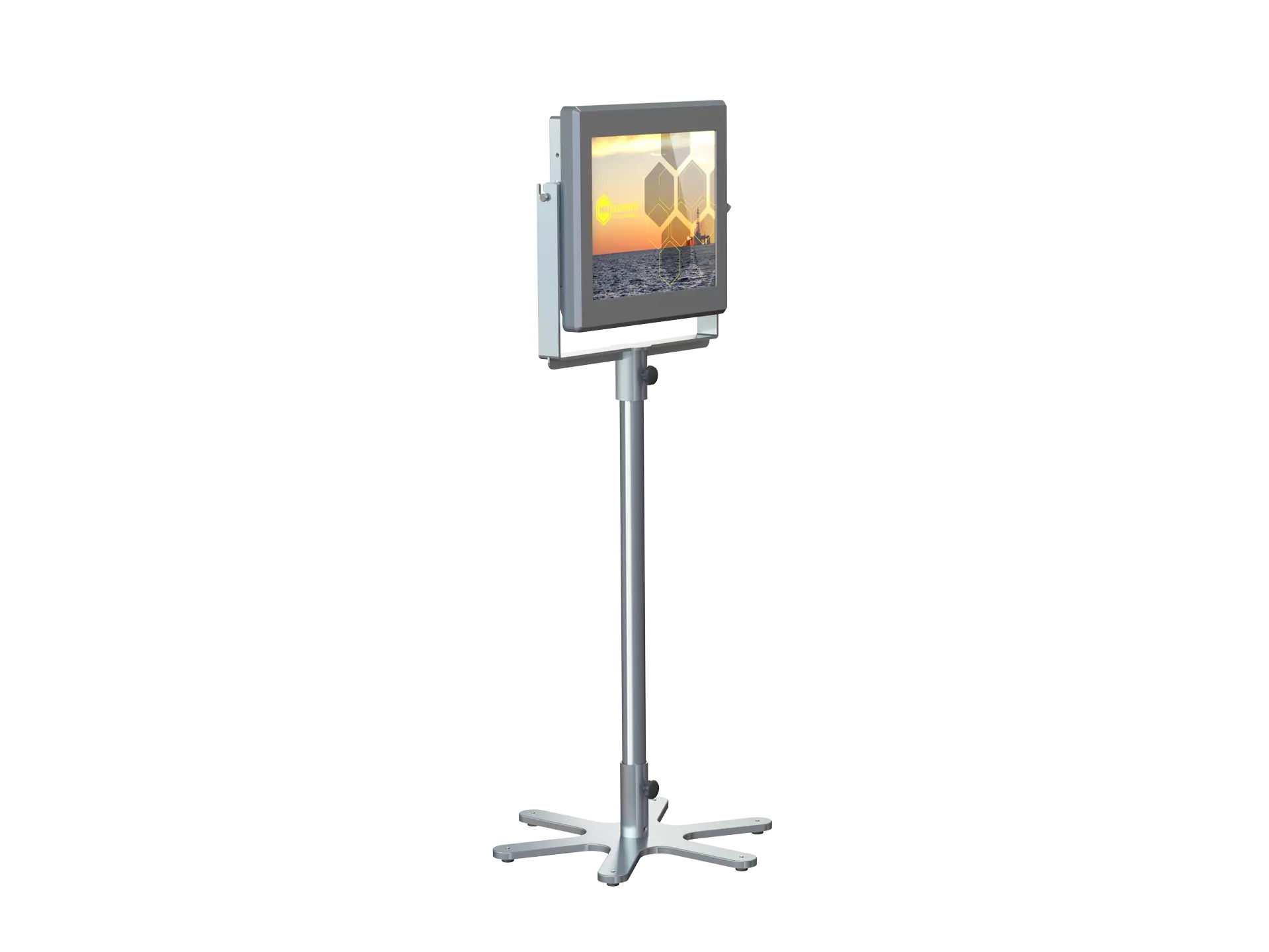Yoke Stand | 1302-Z2 Rugged Floor Standing Solution with full tilt and ...